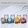 Phoebe Optic Lilac Set of 4 Goblet Beverage Glasses