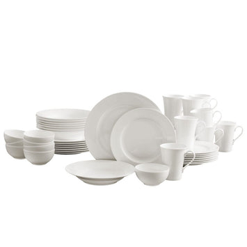 Lucerne White Dinnerware, Dinnerware Sets, Plates & Bowls - Mikasa