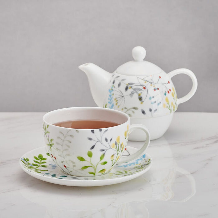 Tivoli Garden Teacup and Teacup and Tea Server Set for One