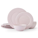 Trellis Pink 12 Piece Dinnerware Set, Service for 4