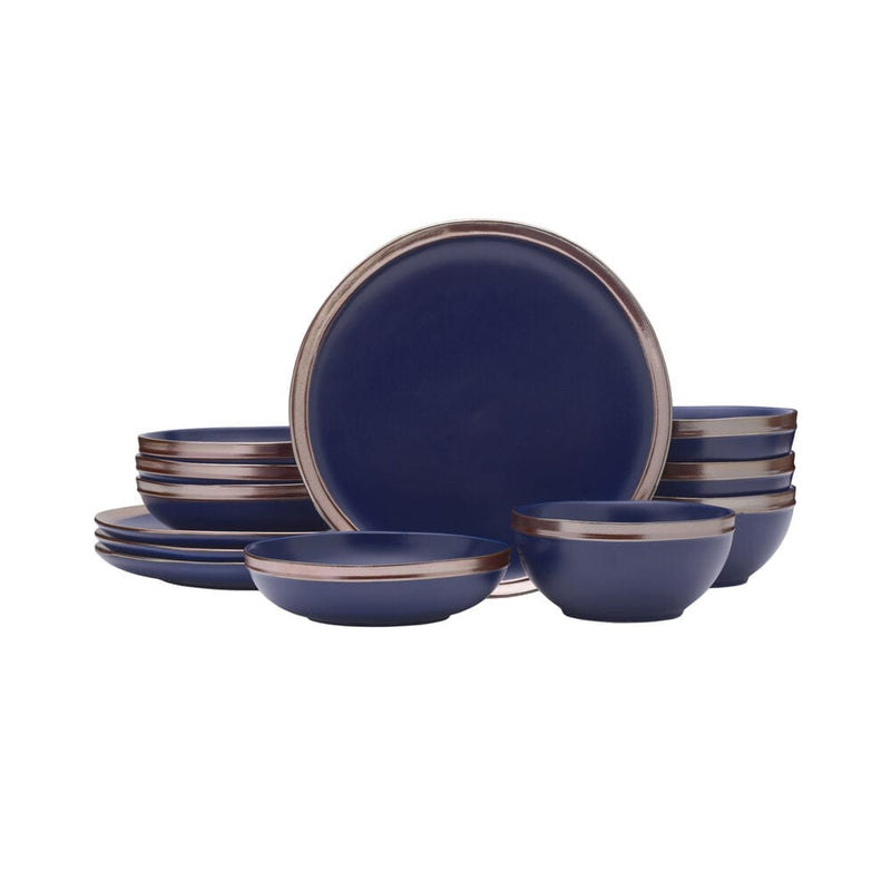 Miller Blue 12 Piece Dinnerware Set, Service for 4