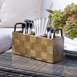 Avery Checkered Flatware Wood Caddy – Mikasa