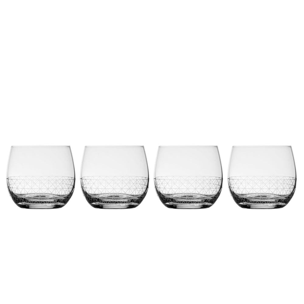 Scott Living Axis Set of 4 Double Old Fashioned Glasses – Mikasa