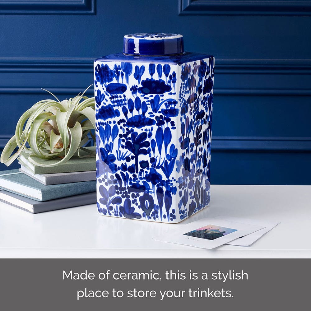 Landscape Decorative Square Ginger Jar Canister Vase – Mikasa