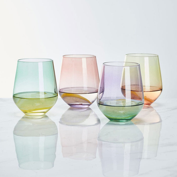 Chroma Set of 4 Stemless Wine Glasses