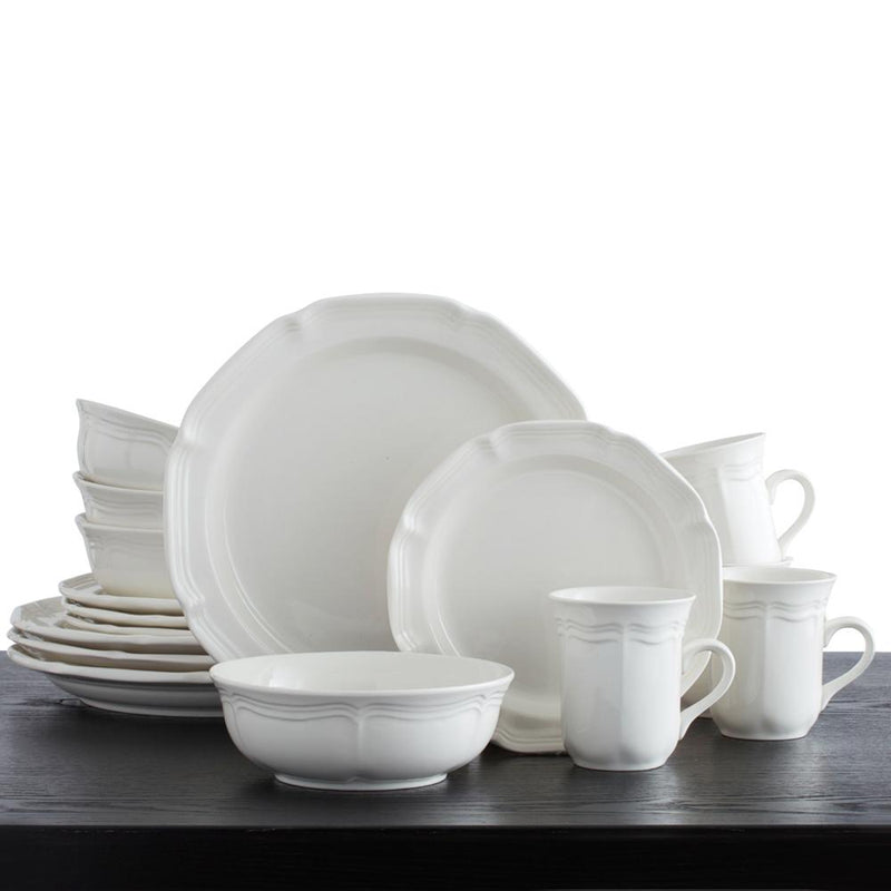 Fine China Dinnerware Sets for 4, 16 Piece Dinnerware Sets - Mikasa