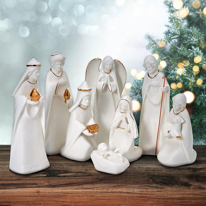 Holiday Splendor 8 Piece Nativity Set