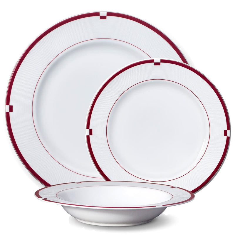 Jet Set Red Dinnerware Set