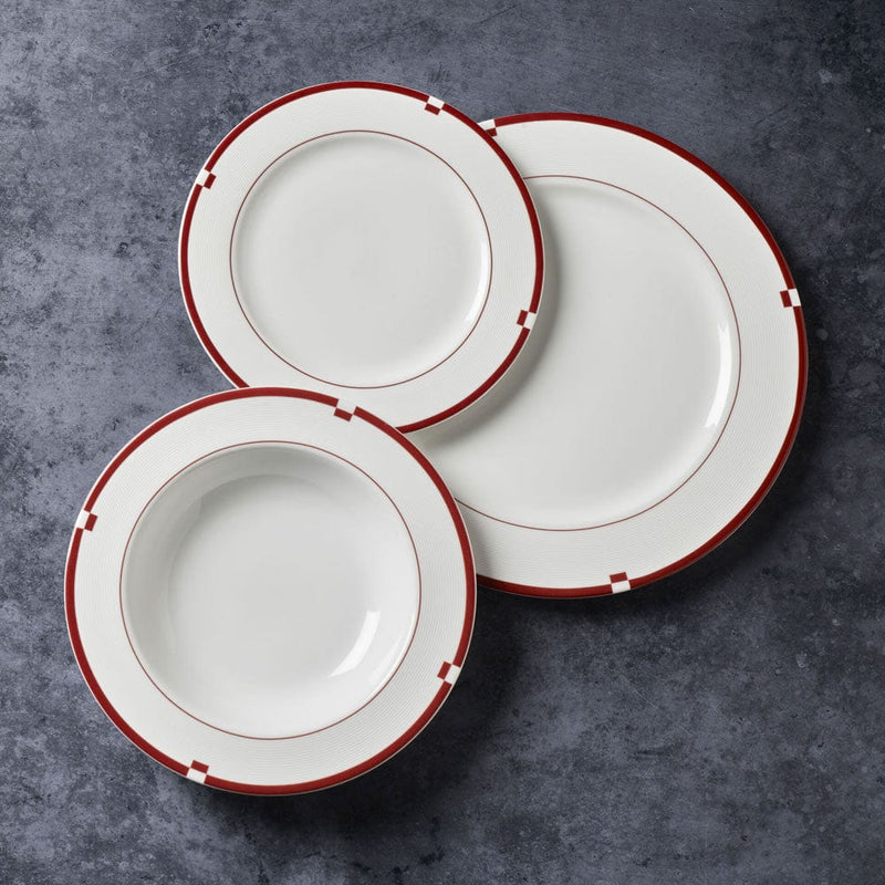Jet Set Red Set of 4 Salad Plates
