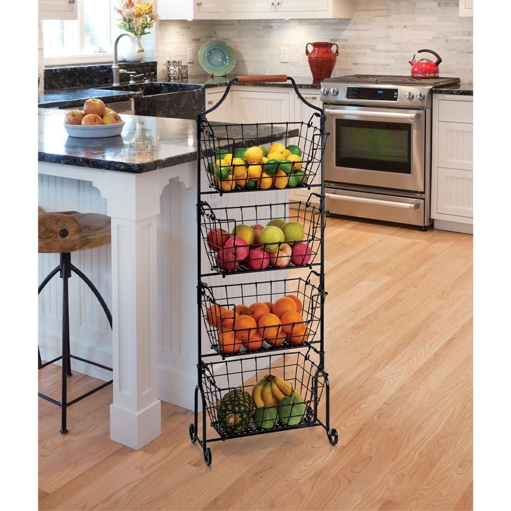 Laguna 4 Tier Adjustable Standing Storage Rack – Mikasa