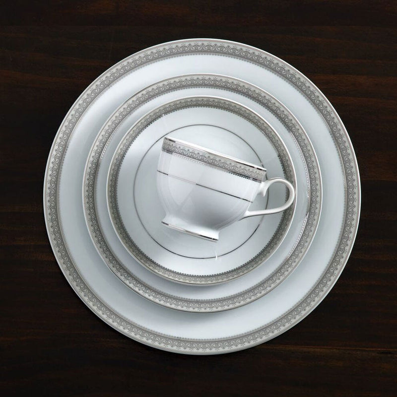 Platinum Crown 40 Piece Dinnerware Set, Service for 8