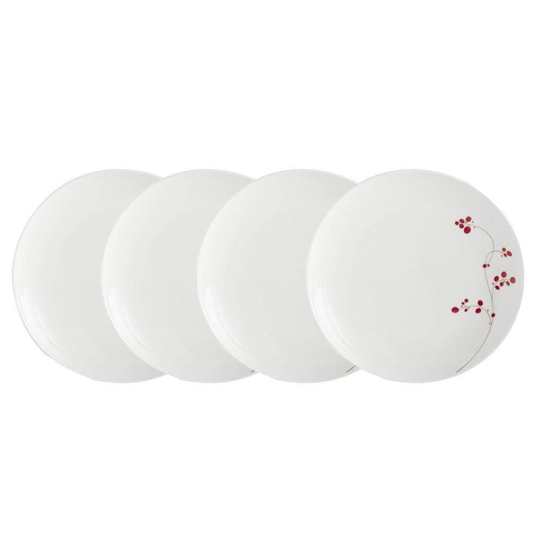 Red Berries Set of 4 Salad Plates
