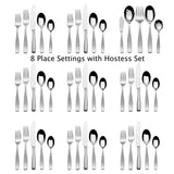 Satin Loft 45 Piece Flatware Set, Service for 8 – Mikasa