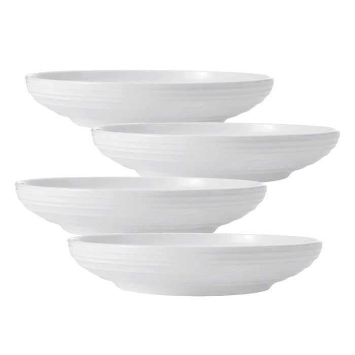 Swirl Bone Set of 4 Individual Pasta Bowls