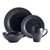 Swirl Graphite 4 Piece Place Setting