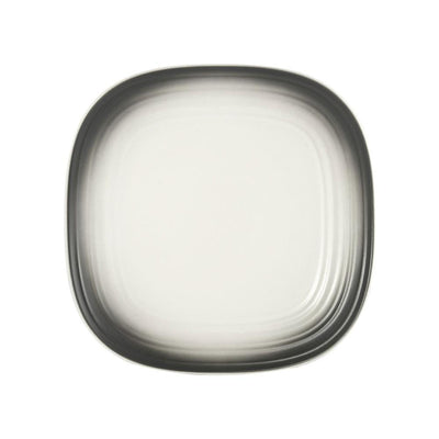 Swirl Ombre Graphite Square 16 Piece Dinnerware Set, Service for 4