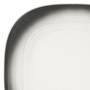 Swirl Ombre Graphite Square 16 Piece Dinnerware Set, Service for 4