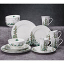 Watercolor Forest 16 Piece Dinnerware Set, Service for 4