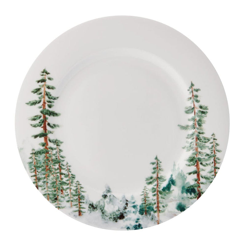Watercolor Forest 16 Piece Dinnerware Set, Service for 4