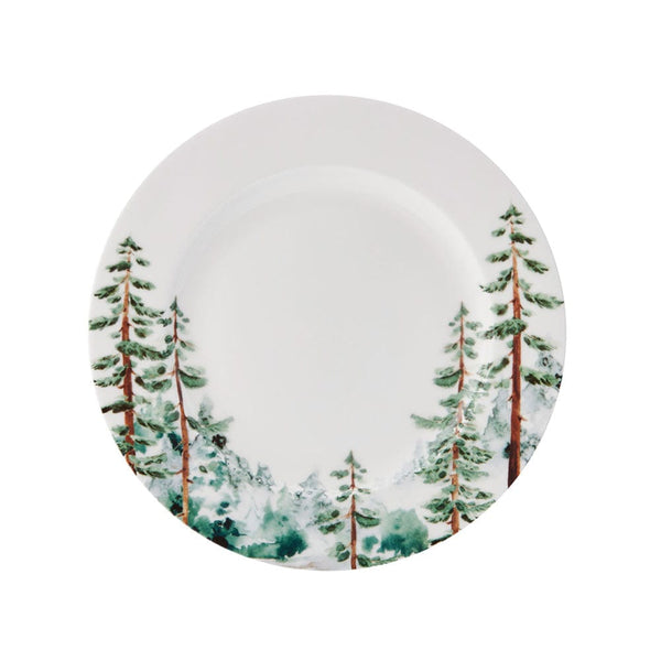 Watercolor Forest 16 Piece Dinnerware Set, Service for 4